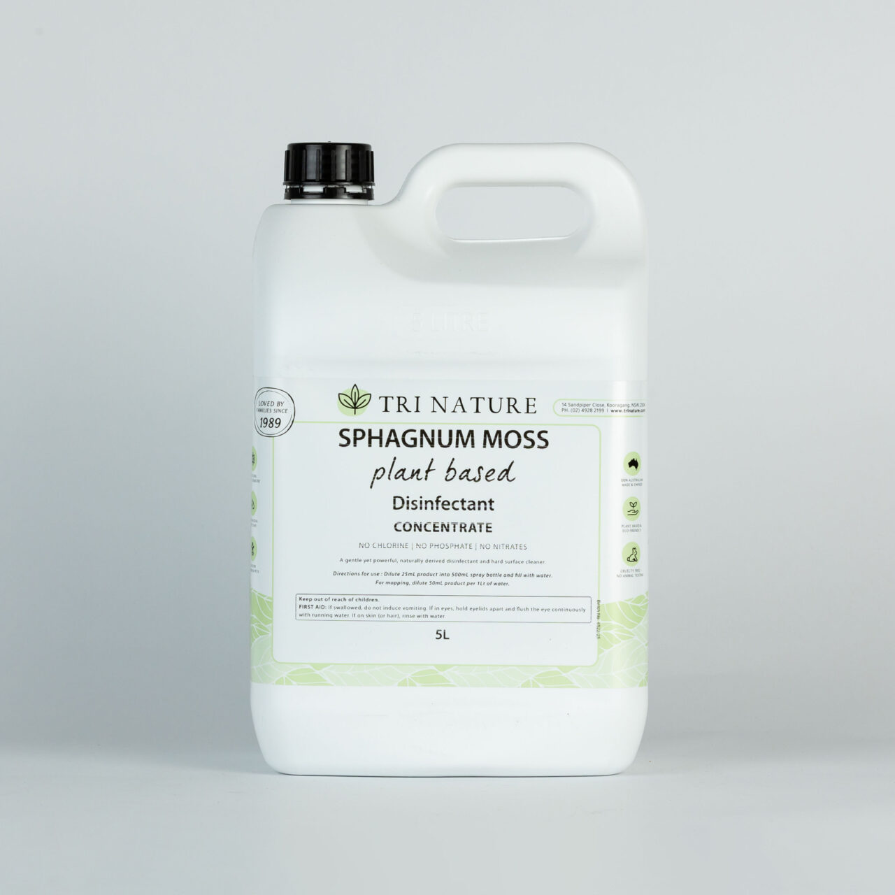 Disinfectant concentrate sphagnum moss bulk - Tri Nature