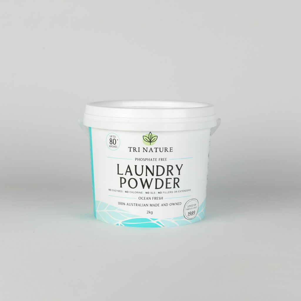 Laundry powder ocean fresh empty bucket - Tri Nature